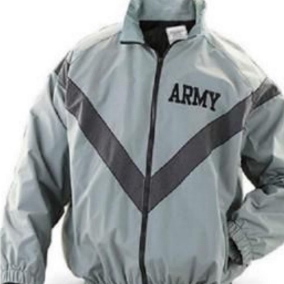 U.S. Army | Jackets & Coats | Us Army Gray Physical Training Windproof ...